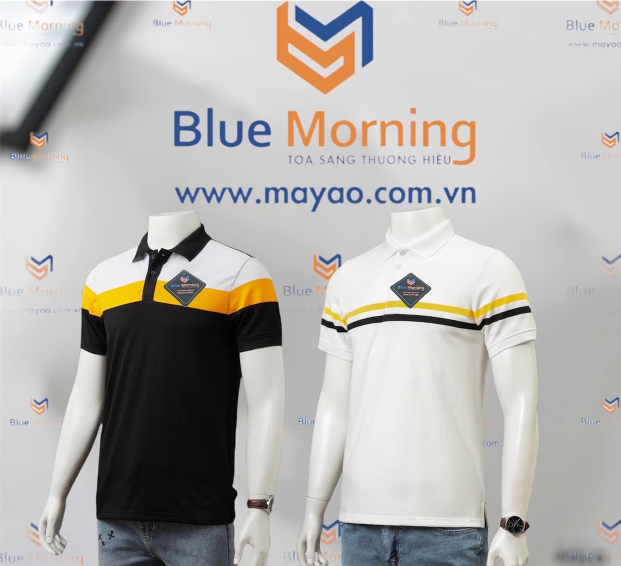 Áo thun nam phối đẹp - Blue Morning